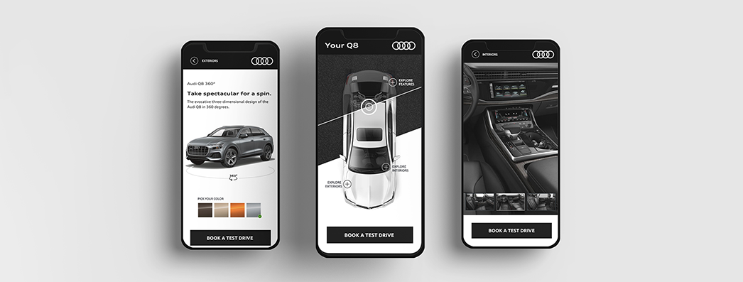 Audi Interactive 360 View for Audi Q8 Model - Brand Engage